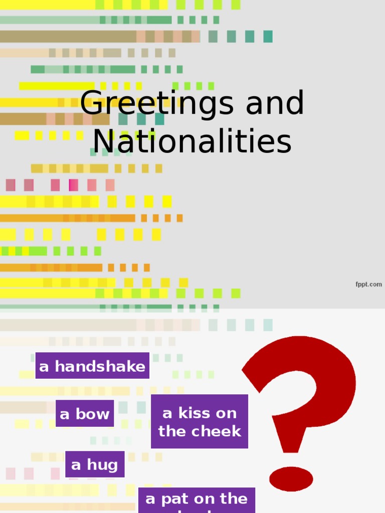A Guide to Common Greetings Across Cultures | PDF