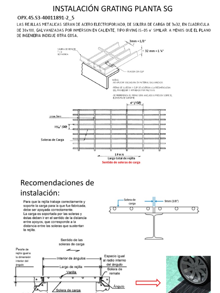 Instalación y Medidas Rejilla Irving | PDF | Tecnología