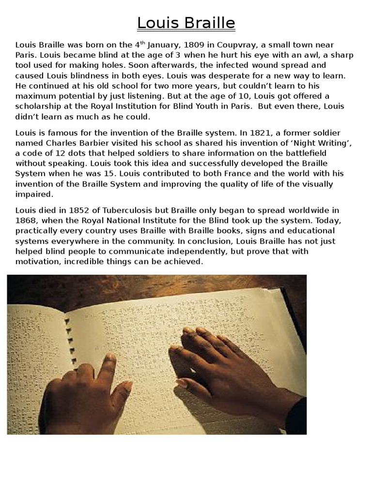 Louis Braille | PDF
