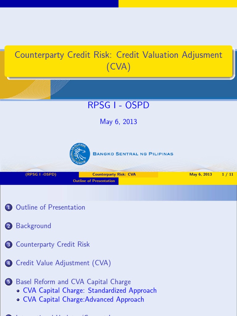 CCR Cva Presentation | PDF | Financial Economics | Economics