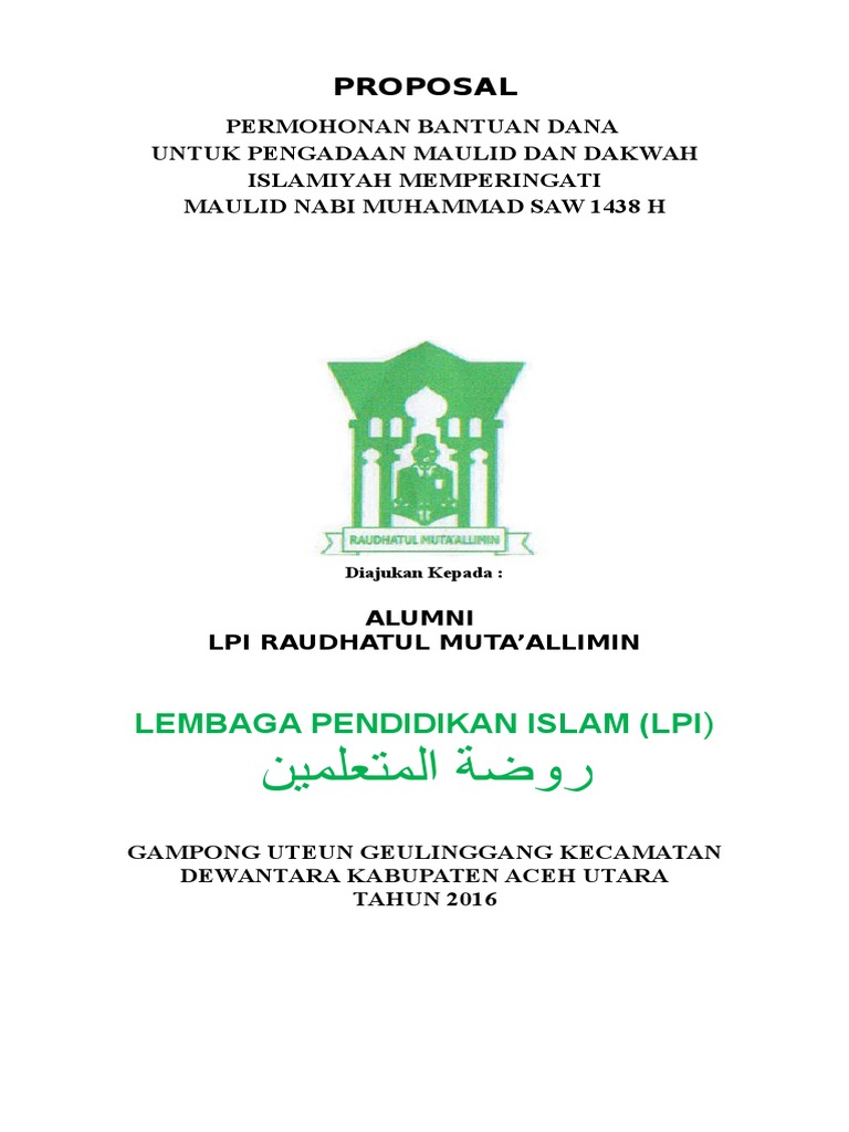 Cover Proposal Pemerintah | PDF | Ilmu Sosial