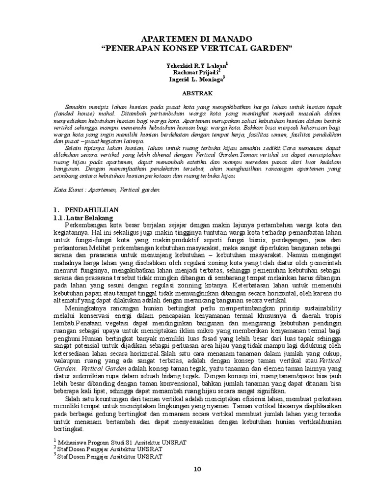 Konsep Vertical Garden PDF | PDF