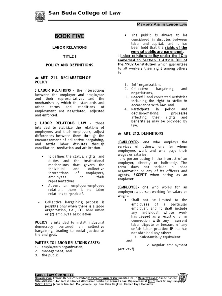 Labor Relations | PDF | United States Labor Law | Employment