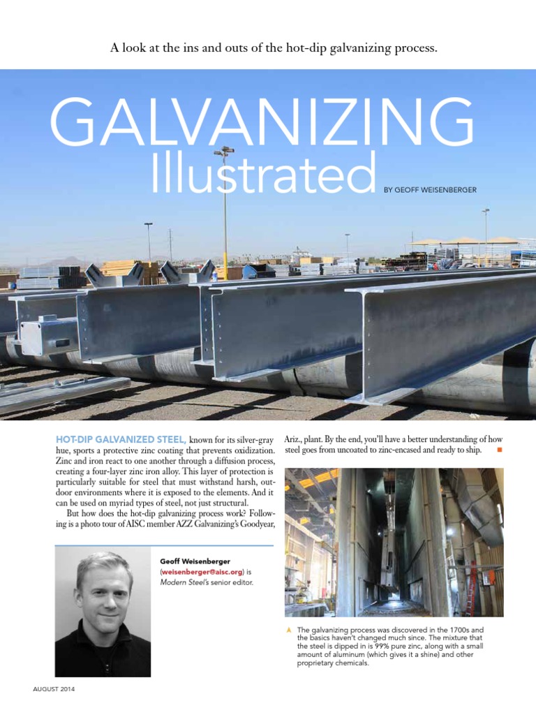 2014v08 Galvanizing Illustrated | PDF | Galvanization | Zinc