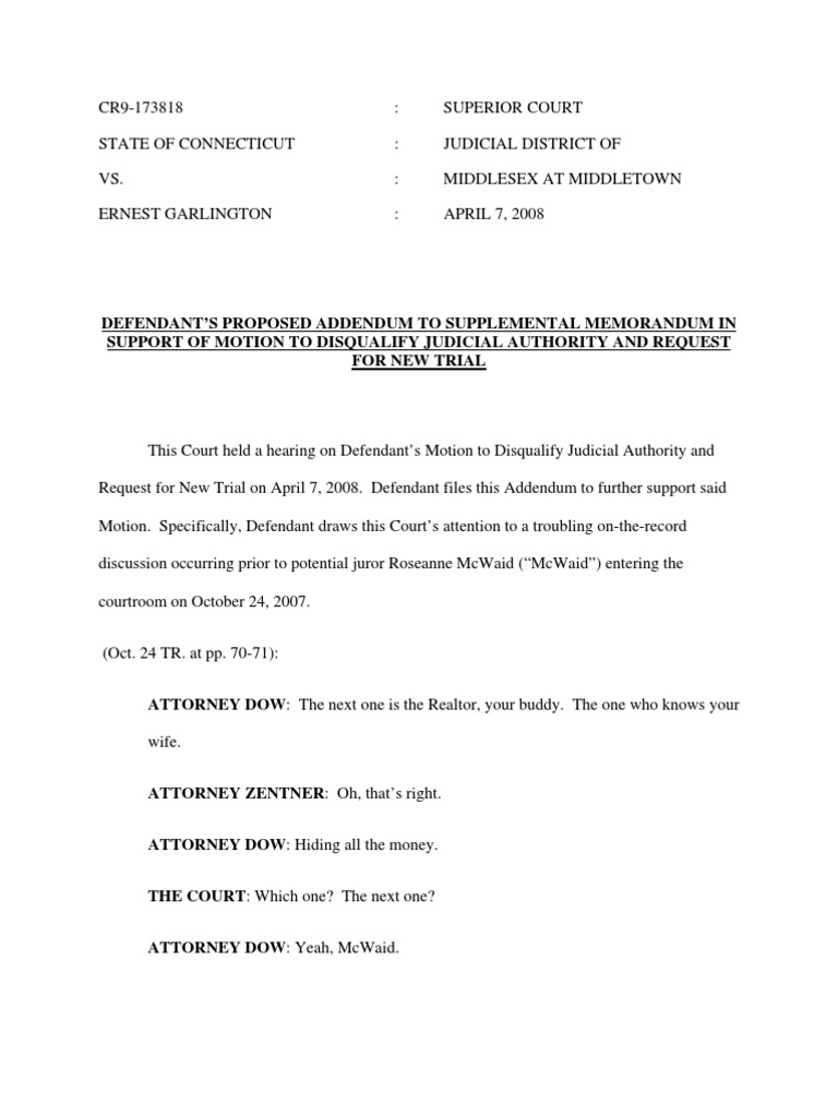 Jeffrey Denner ADDENDUM | PDF | Judge | Public Sphere