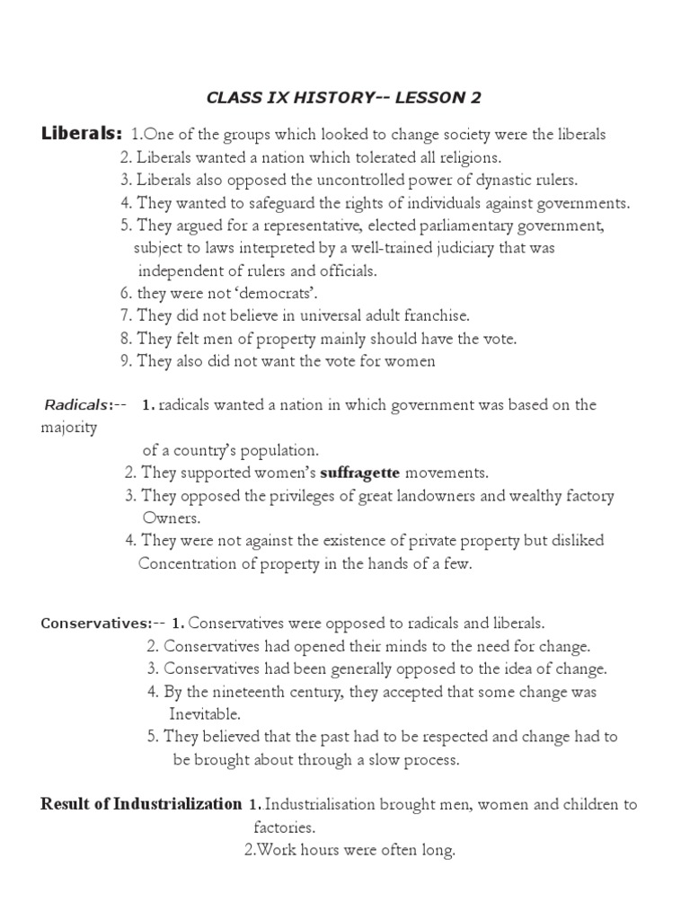 Class Ix History Lesson | PDF | Bolsheviks | Socialism