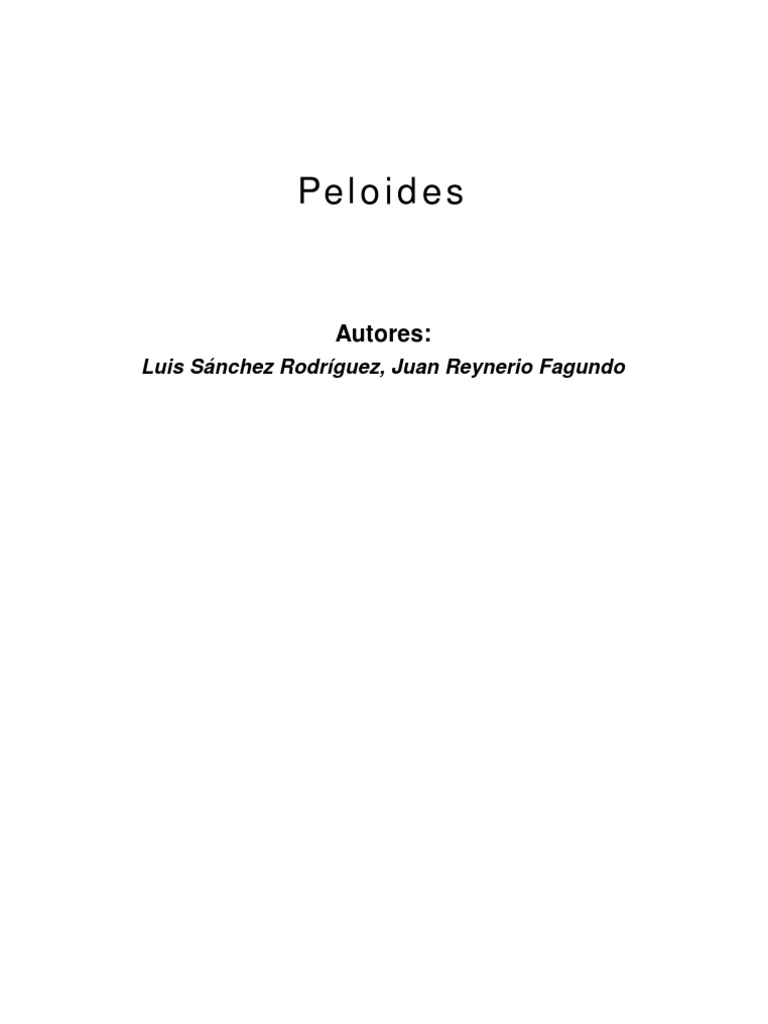 Peloides | PDF | Minerales | Agua