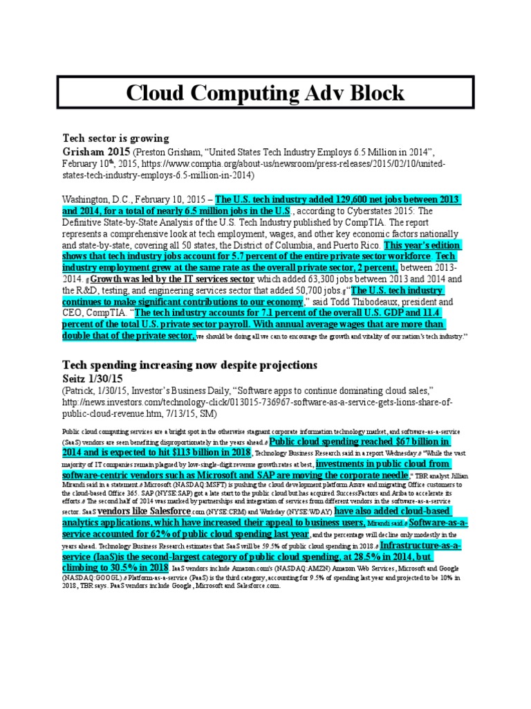Cloud Computing Adv Block | PDF | Global Warming | Cloud Computing
