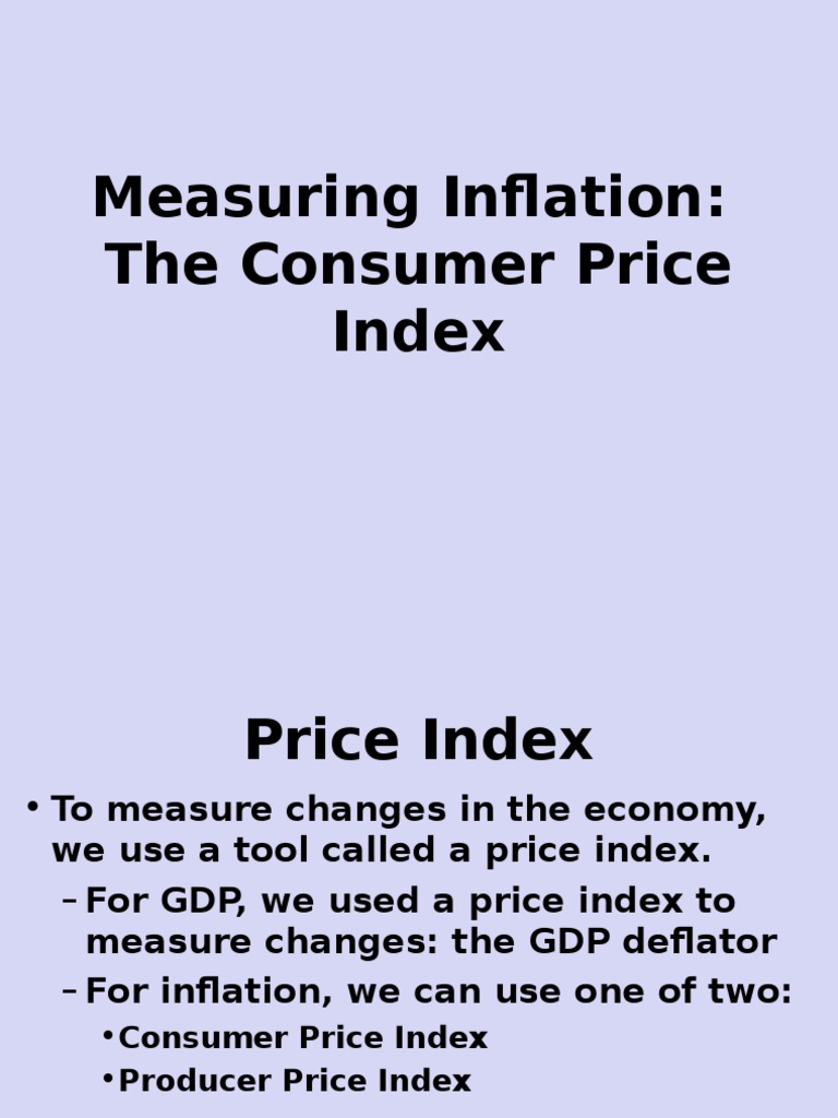 Measuring Inflation | PDF | Consumer Price Index | Index (Economics)
