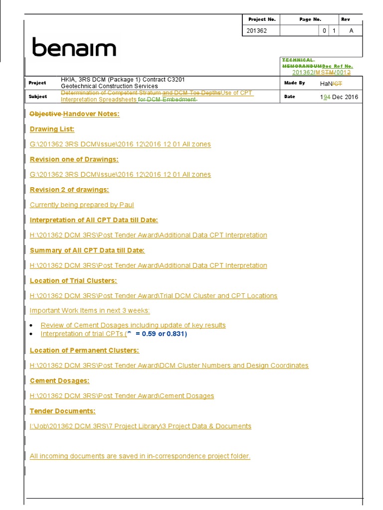 Method Statement - Handover Notes | PDF | Computing And Information ...