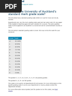 University of Otago Grade Scale | PDF | Cognition | Learning