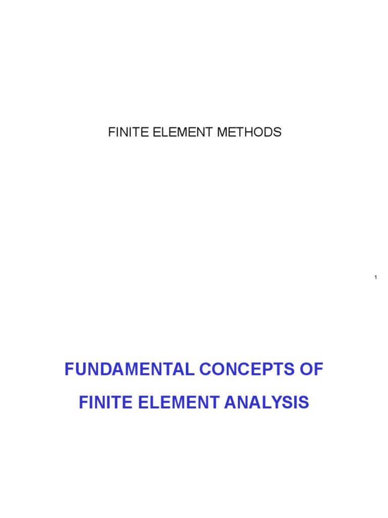 Finite Element Methods | PDF | Finite Element Method | Numerical Analysis