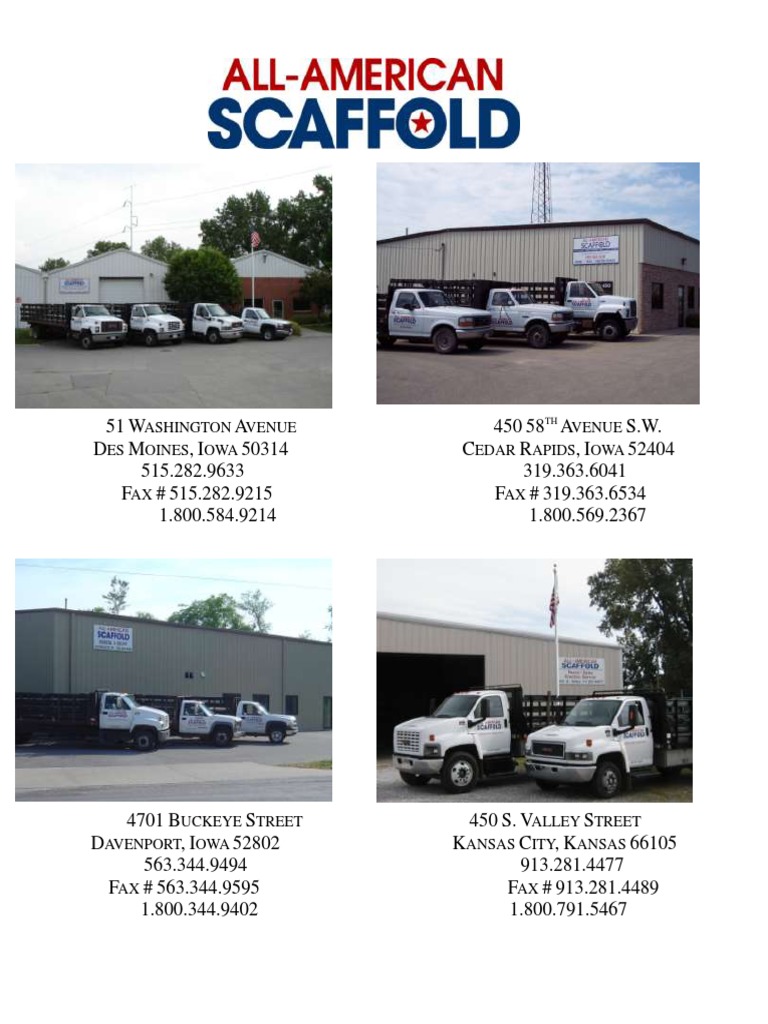 All American Scaffold | PDF | Scaffolding | Lease