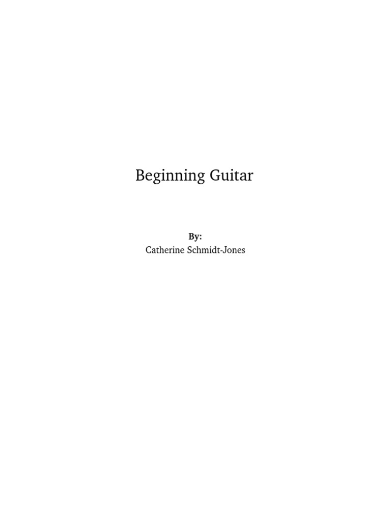 Beginning Guitar Pdf Pdf
