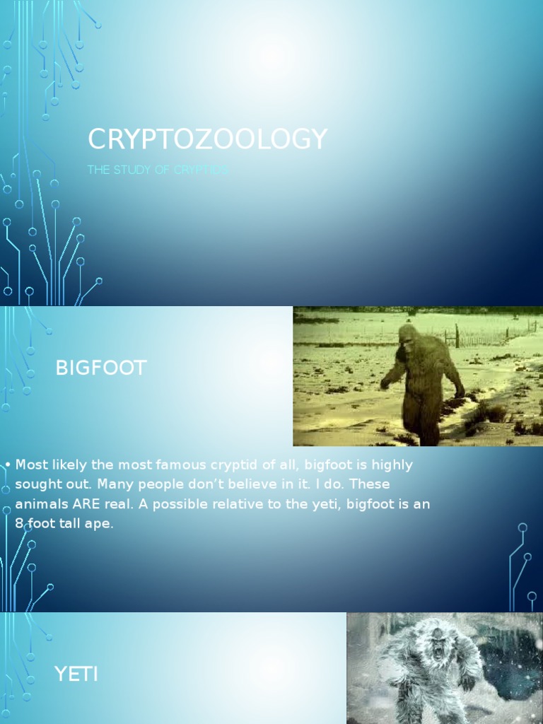 Cryptozoology | PDF | Cryptozoology | Legendary Creatures