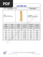 Fiche Technique Cuivre Nu Nexans | PDF | Électricité | Électrotechnique