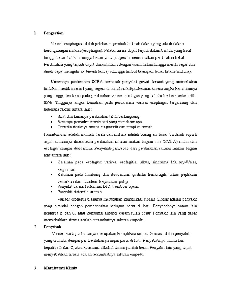 LP Varises Esofagus | PDF