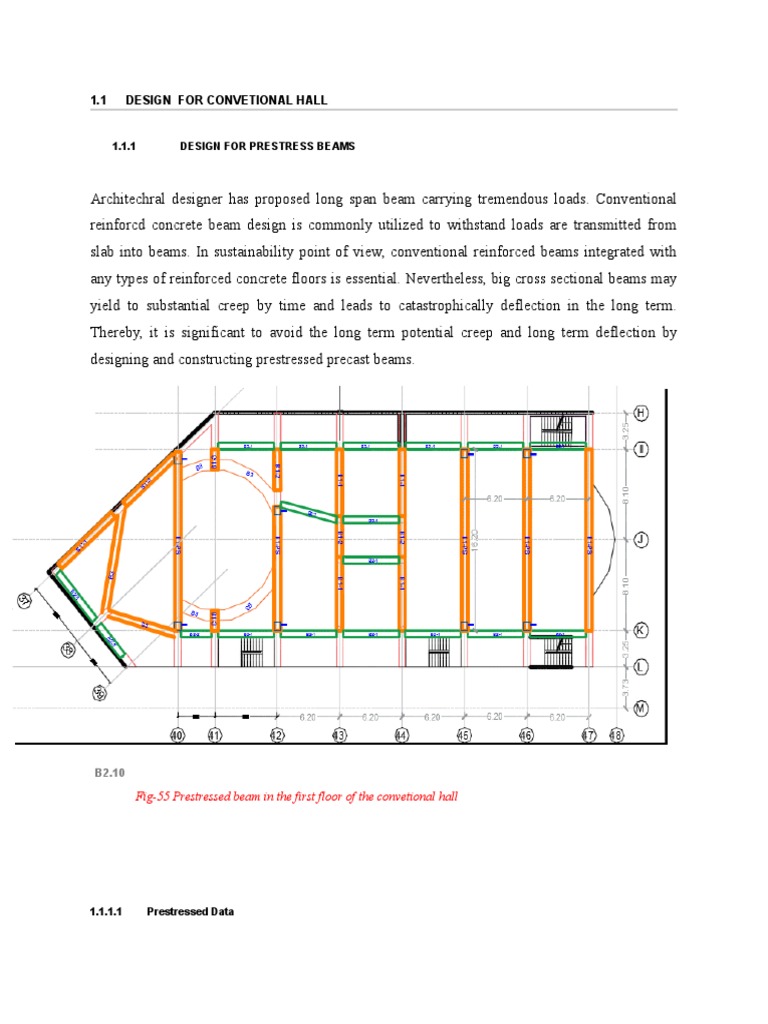 Design For Prestressed Beam | PDF | Beam (Structure) | Prestressed Concrete