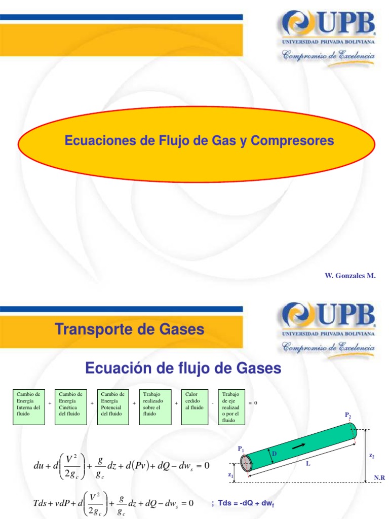 Ecuaciones de Flujo de Gas | PDF | Tubería (transporte de fluidos) | Gases