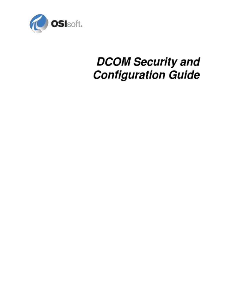 Dcom Configuration Guide Opcint Pdf Pdf Component Object Model User Computing 8903