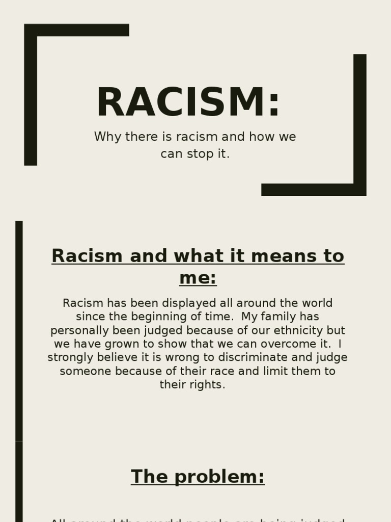 Racism Slides | PDF