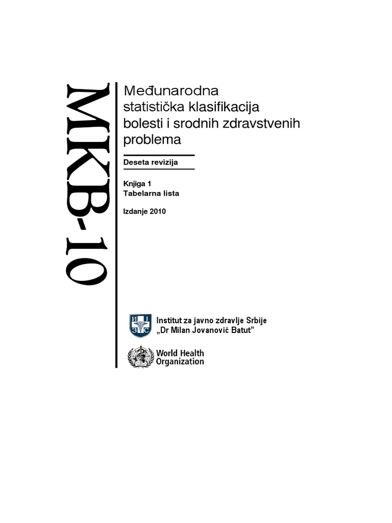 MKB Knjiga Klasifikacija Bolesti PDF | PDF