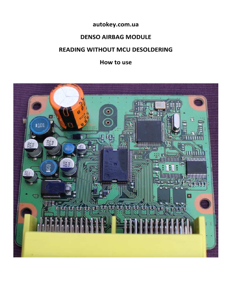 DENSO AIRBAG MODULE Reading Without MCU Desoldering | PDF