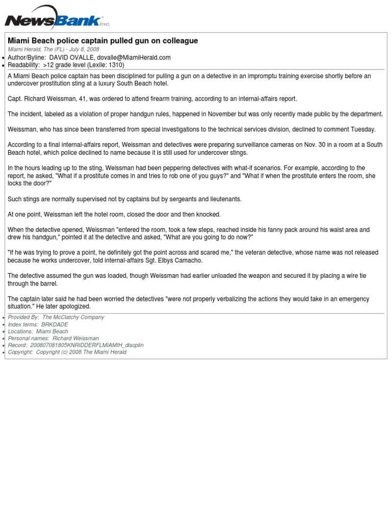 Richard Weissman Disciplined | PDF