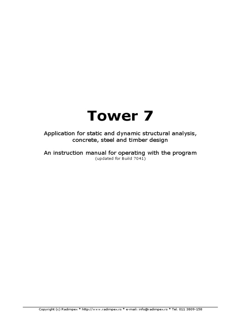 Tower 7 - Build 7041 - Manual - ENG PDF | PDF | Booting | Installation ...