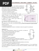 Exercice corrigé : Circuit RLC forcé | PDF | Tension électrique ...