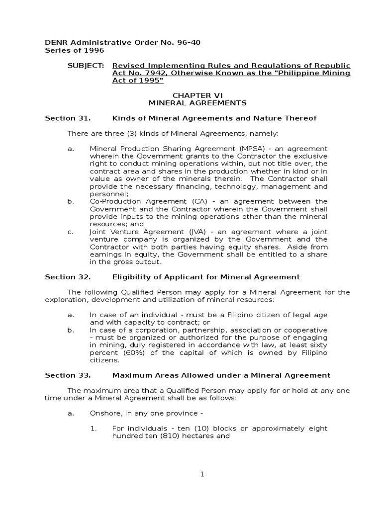 MPSA | PDF | Assignment (Law) | Contractual Term
