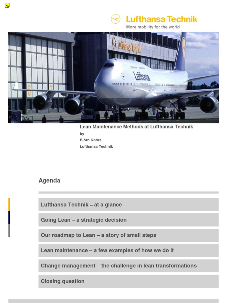 Lean Maintenance | PDF | Lean Manufacturing | Performance Indicator