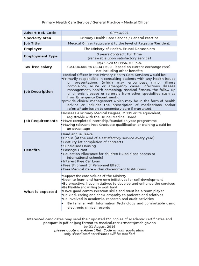 Primary Health Care Service | PDF