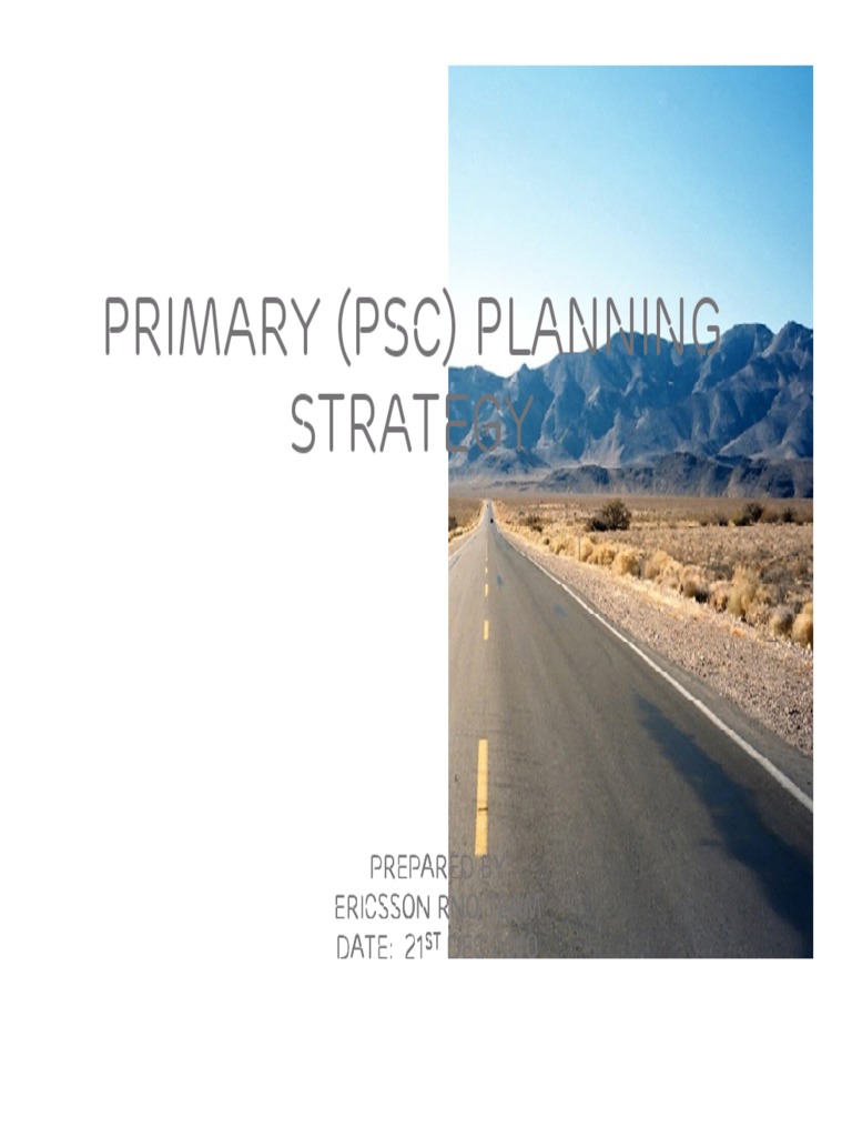 3G PSC Planning Strategy PDF | PDF