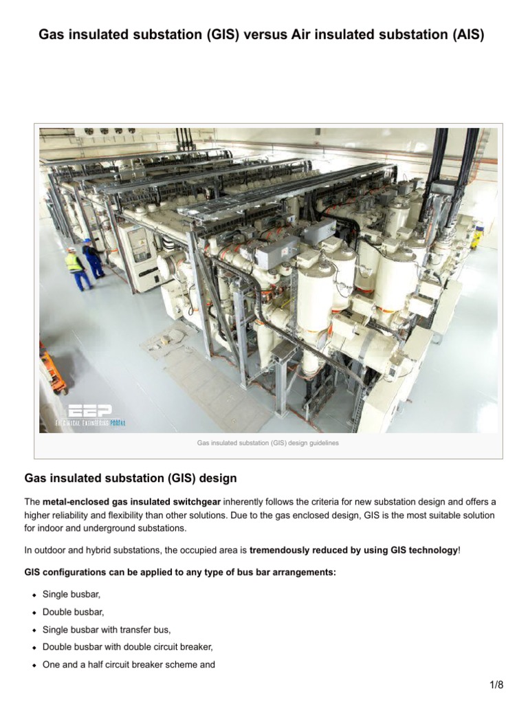 Gas Insulated Substation GIS Versus Air Insulated Substation AIS ...