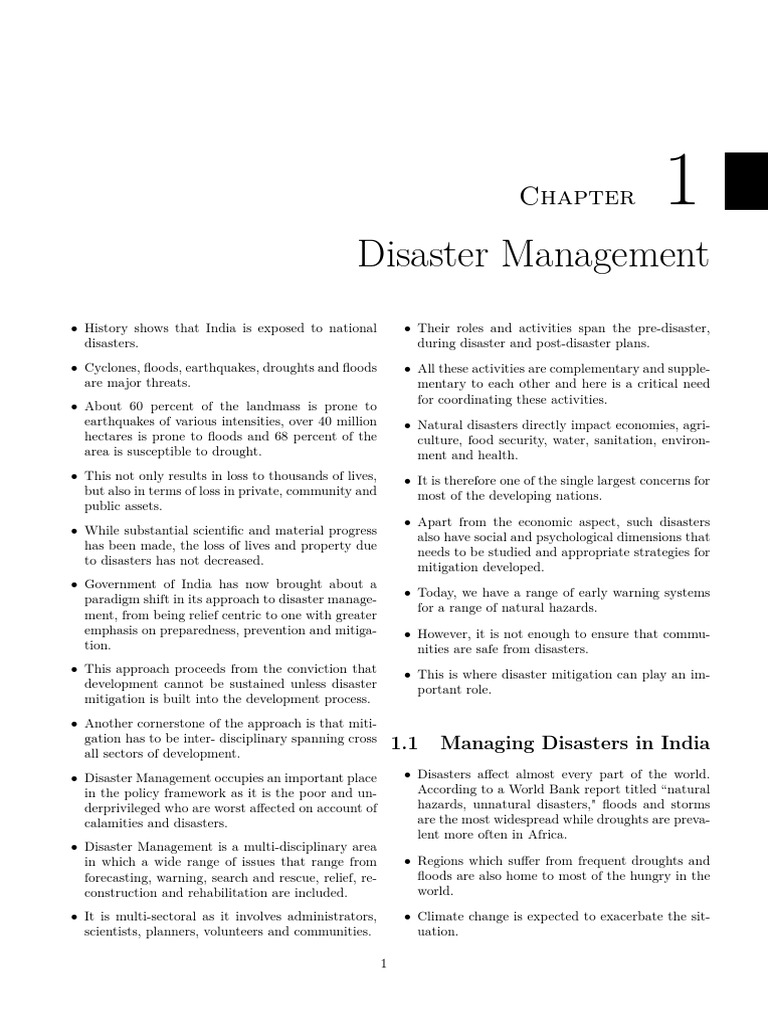 Disaster Management | PDF | Emergency Management | Flood