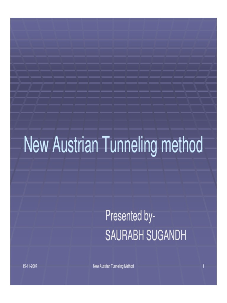 Overview of NATM Tunneling Method | PDF | Civil Engineering ...