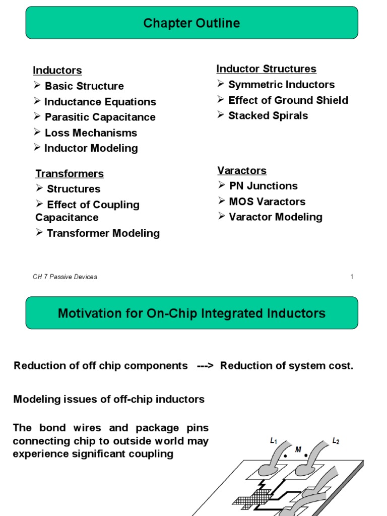 Chapter 7 Passive Devices | PDF | Inductor | Inductance