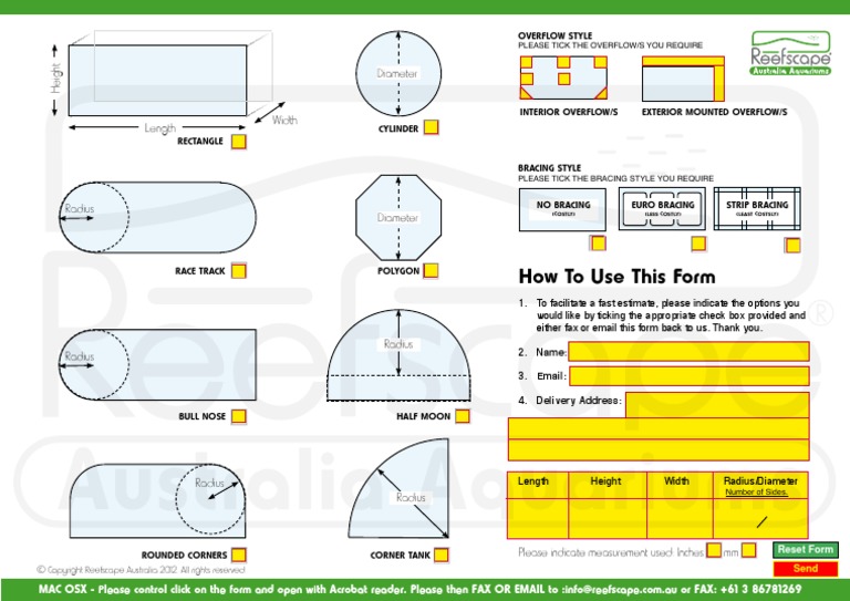How To Use This Form: Diameter | PDF
