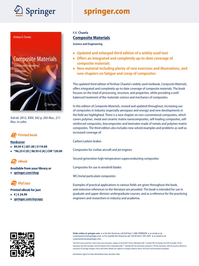 Productflyer - 978 0 387 74364 6 | PDF | Nanocomposite | Composite Material