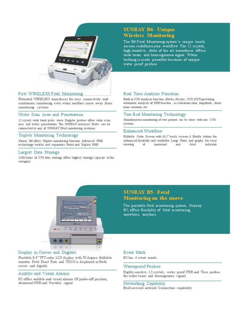 Sunray Fetal Monitoring | PDF