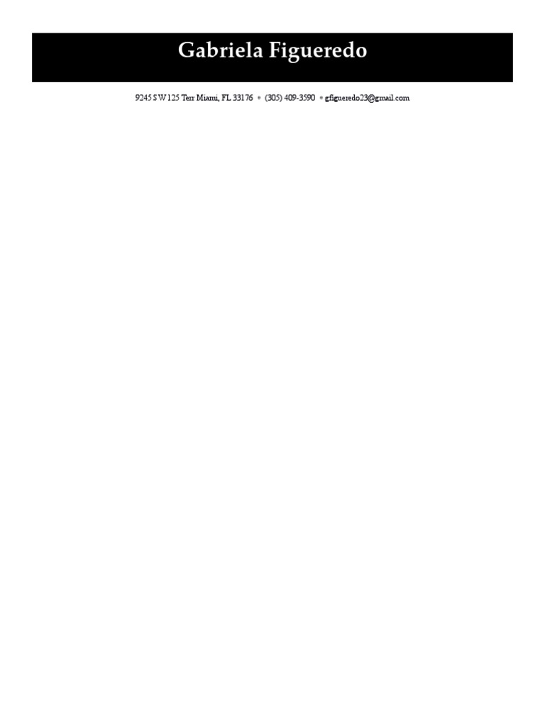 New Resume Gaby | PDF | Occupational Therapy | Physical Therapy