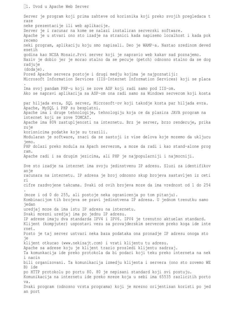 Apache Web Server Pdf