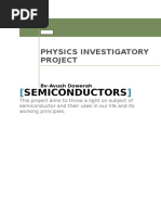 Project On Semiconductors | PDF | Semiconductors | Band Gap