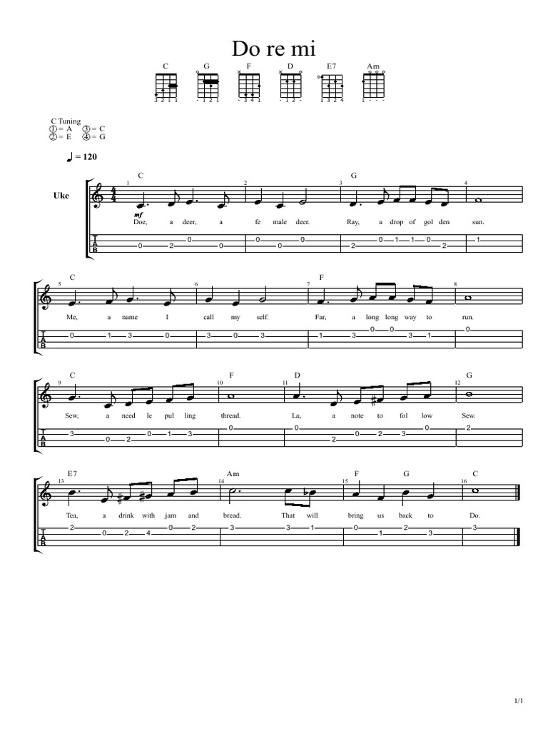 Do Re Mi Uke | PDF