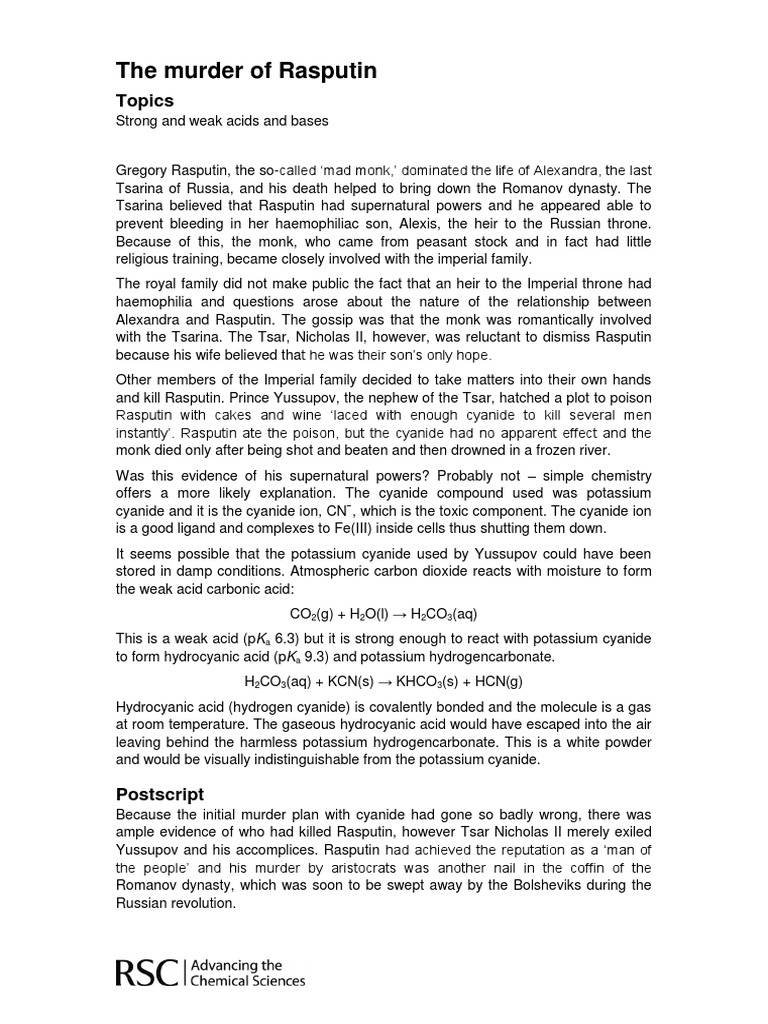 Rasputin's Murder and Its Aftermath | PDF | Grigori Rasputin | Nicholas ...
