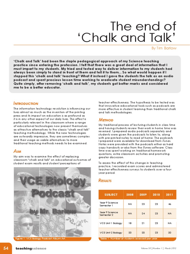 The end of 'Chalk and Talk'.pdf | Teaching Method | Teachers
