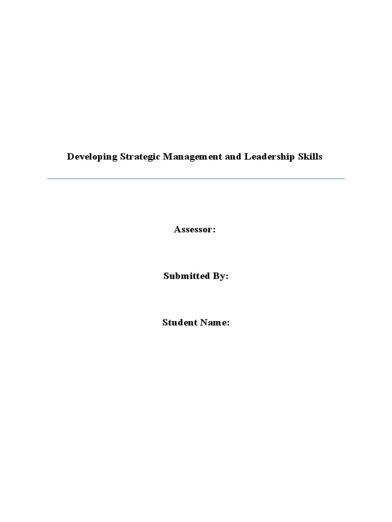 L7 - Assignment Answer | PDF | Leadership | Strategic Management