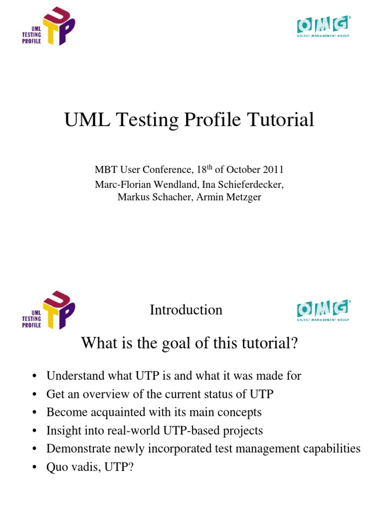 Wendland etal-UTP-Tutorial 1 PDF | PDF | Unified Modeling Language ...