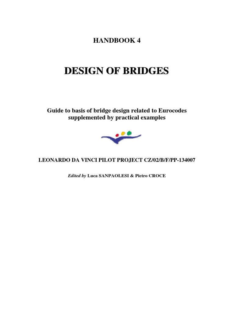 Handbook 4 - Design of Bridges - Guide To Basis Design Related To ...